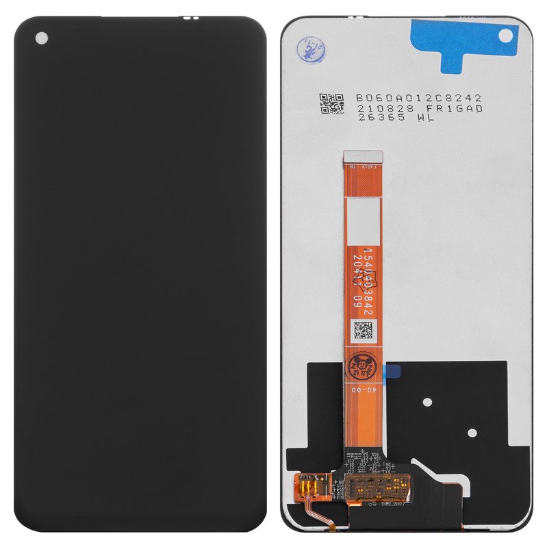 LCD compatible with OnePlus Nord N10 5G, (black, without frame, original (change glass ...