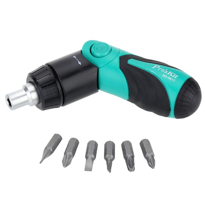 Ratchet Screwdriver Pro'sKit SD-9817 with Bit Set - ToolBoom